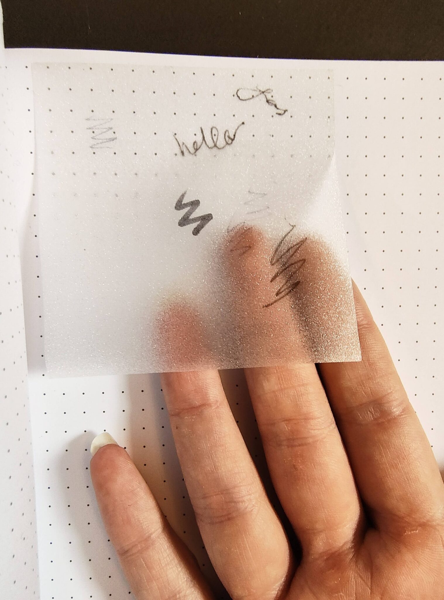 Transparent Glitter Sticky Notes - Four Letter Fancies